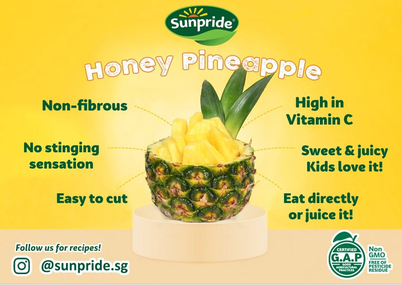 Sunpride Jumbo Honey Pineapple 1.5kg – Happy Fruits (Happy Group Pte Ltd)